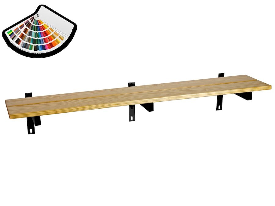 Bekkur til veggfestingar 100 cm, sérlitur - Á. Óskarsson & Co.