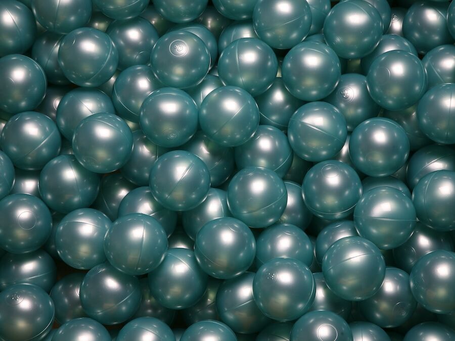 Kúlur fyrir kúlugryfjuna 60 mm, blágrænar 500 stk. í poka - Á ...