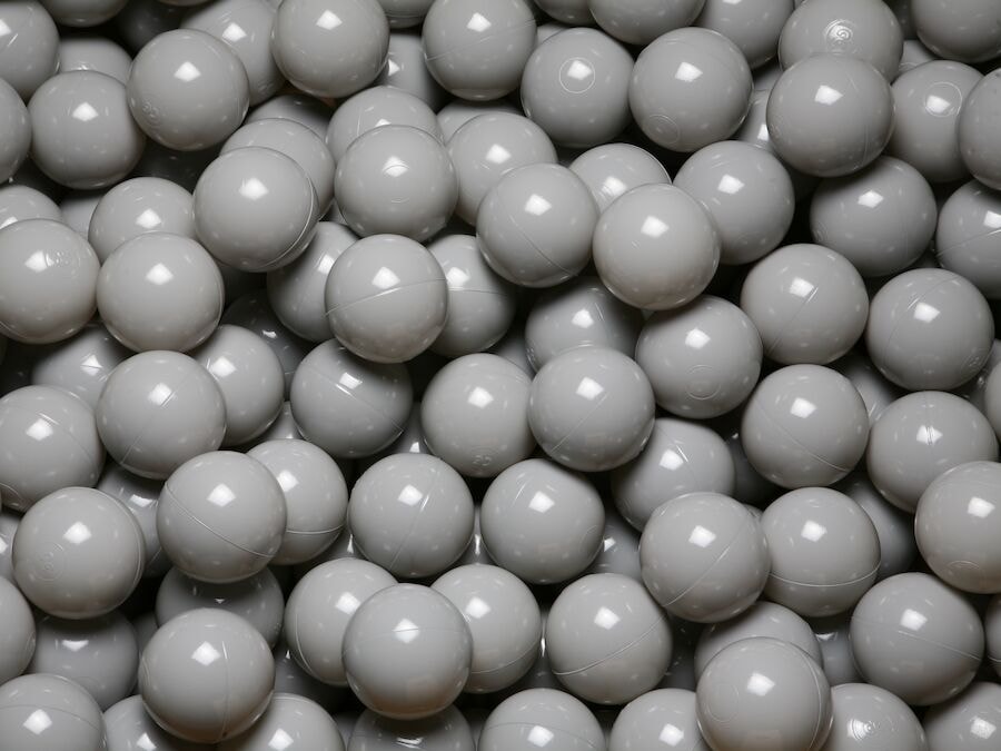 Kúlur fyrir kúlugryfjuna 70 mm, gráar 500 stk. í poka - Á. Óskarsson & Co.