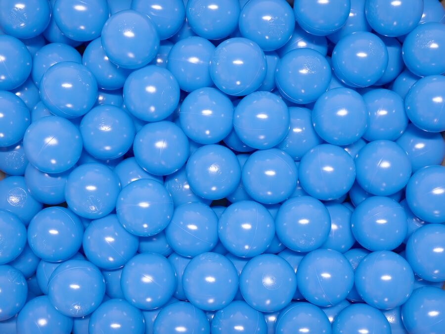 Kúlur fyrir kúlugryfjuna 70 mm, bláar 500 stk. í poka - Á. Óskarsson & Co.