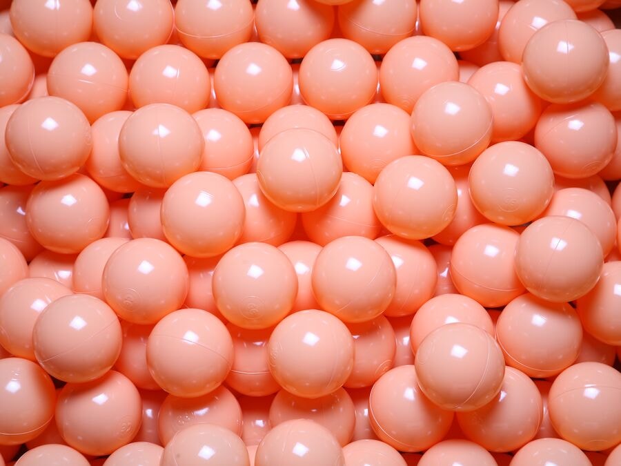 Kúlur fyrir kúlugryfjuna 70 mm, appelsínugular 500 stk. í poka - Á ...